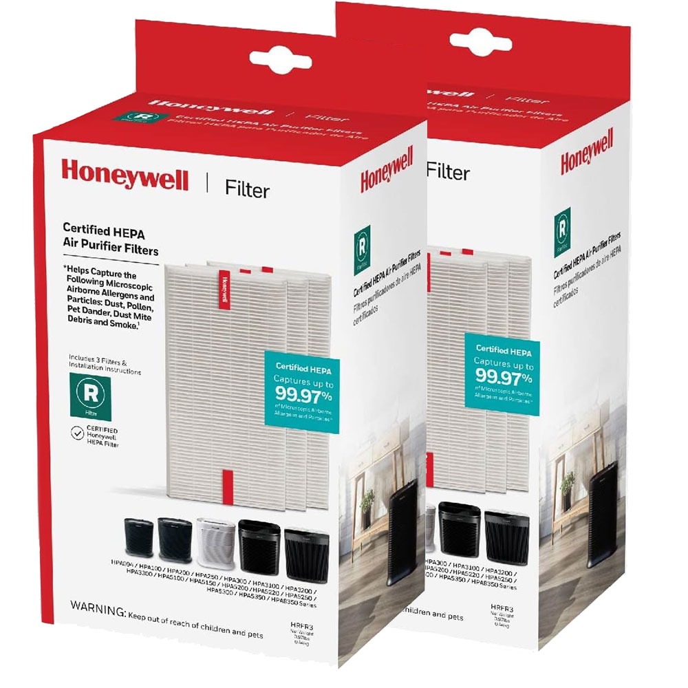 Honeywell Air Purifier Filter R True HEPA Replacement Filter 6 Pack